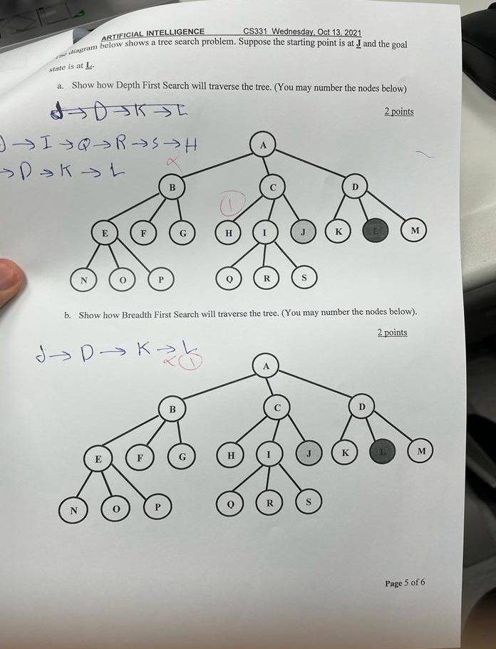 Solved CS331 ﻿Wednesdav, Oct 13, 2021ARTIFICIAL | Chegg.com