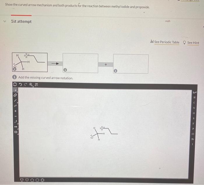 Solved Show the curved arrow mechanism and both products for | Chegg.com