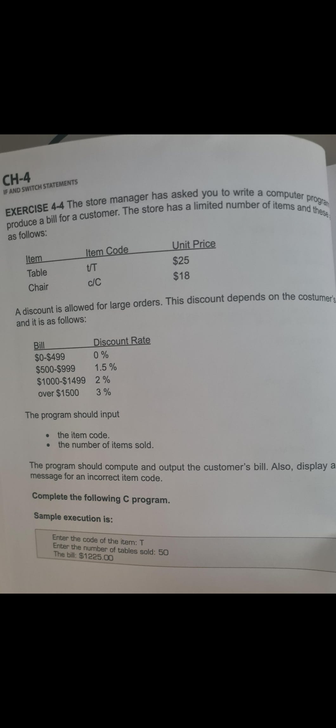 Solved Write this c code with switch | Chegg.com