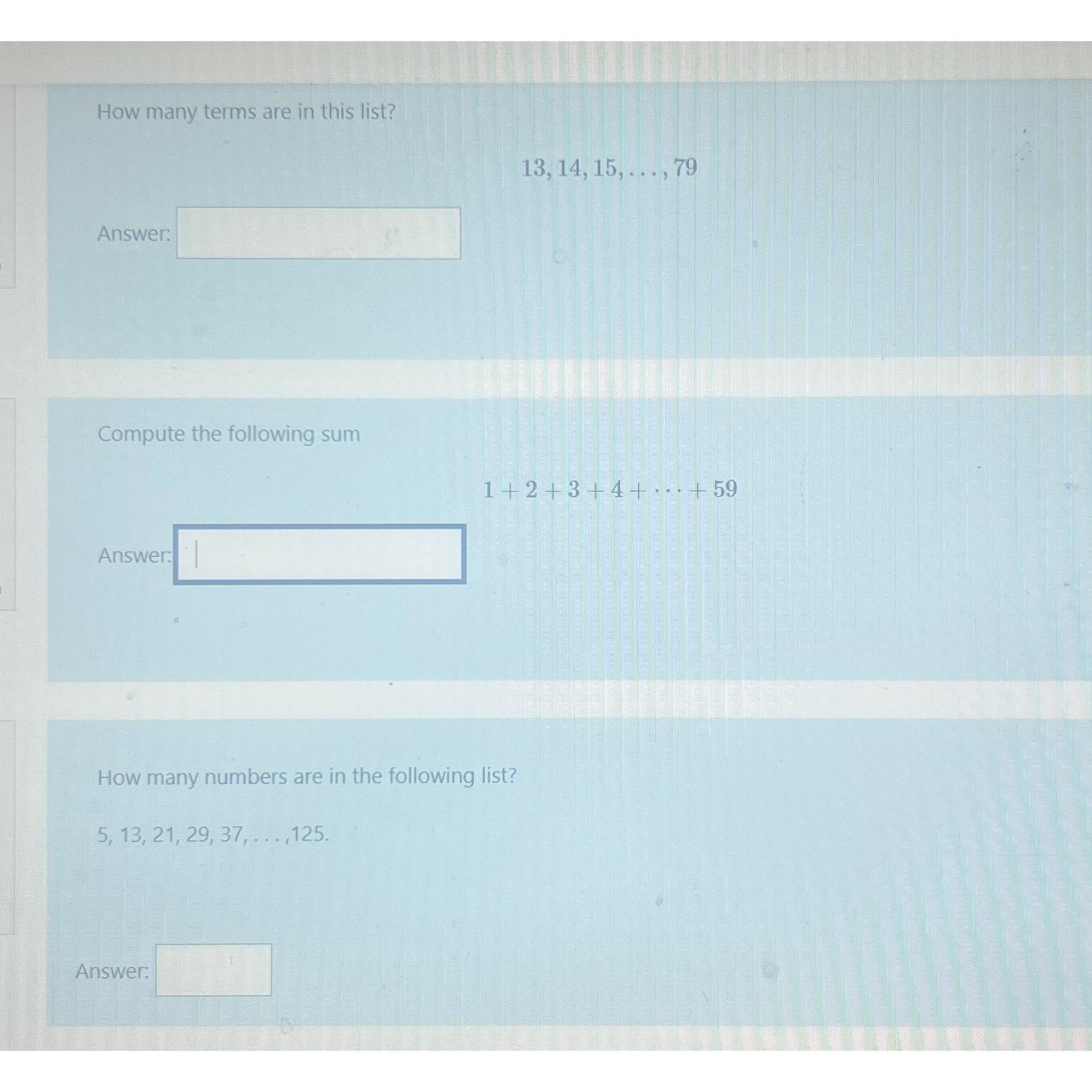 Solved How many terms are in this | Chegg.com