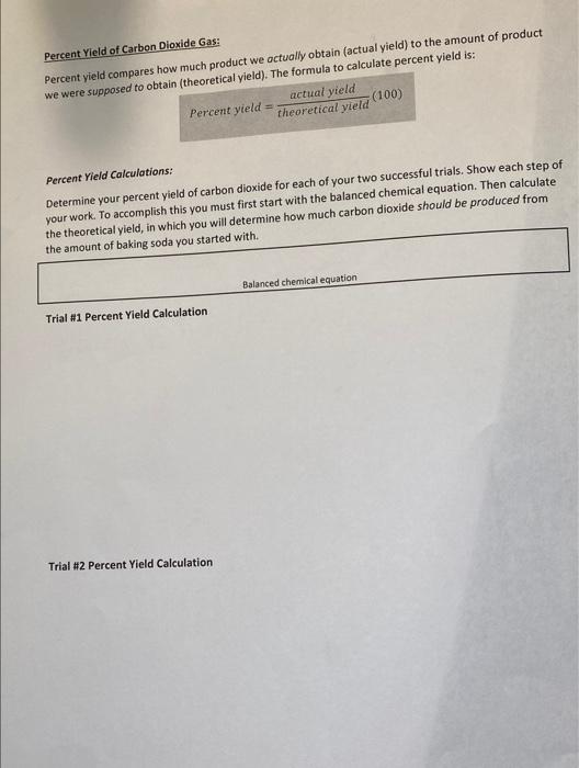 Solved i need help with the first page's percent yield | Chegg.com