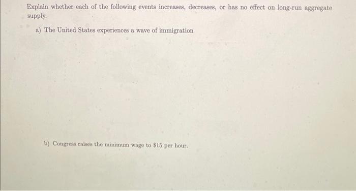 Solved Explain whether each of the following events | Chegg.com