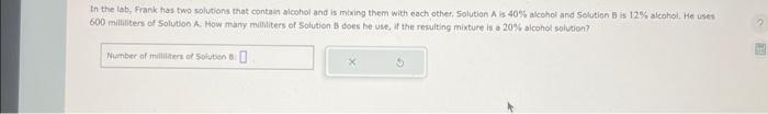 Solved In the tab, frank has two solutions that conten | Chegg.com