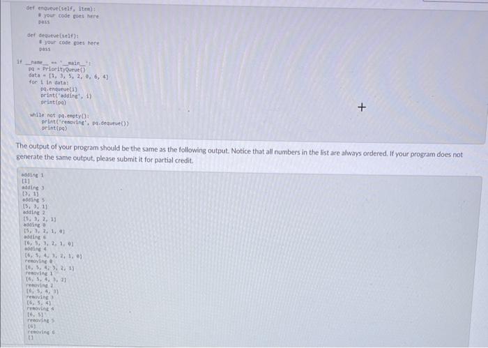 Solved Problem 6. Write a Program Write the instance methods | Chegg.com