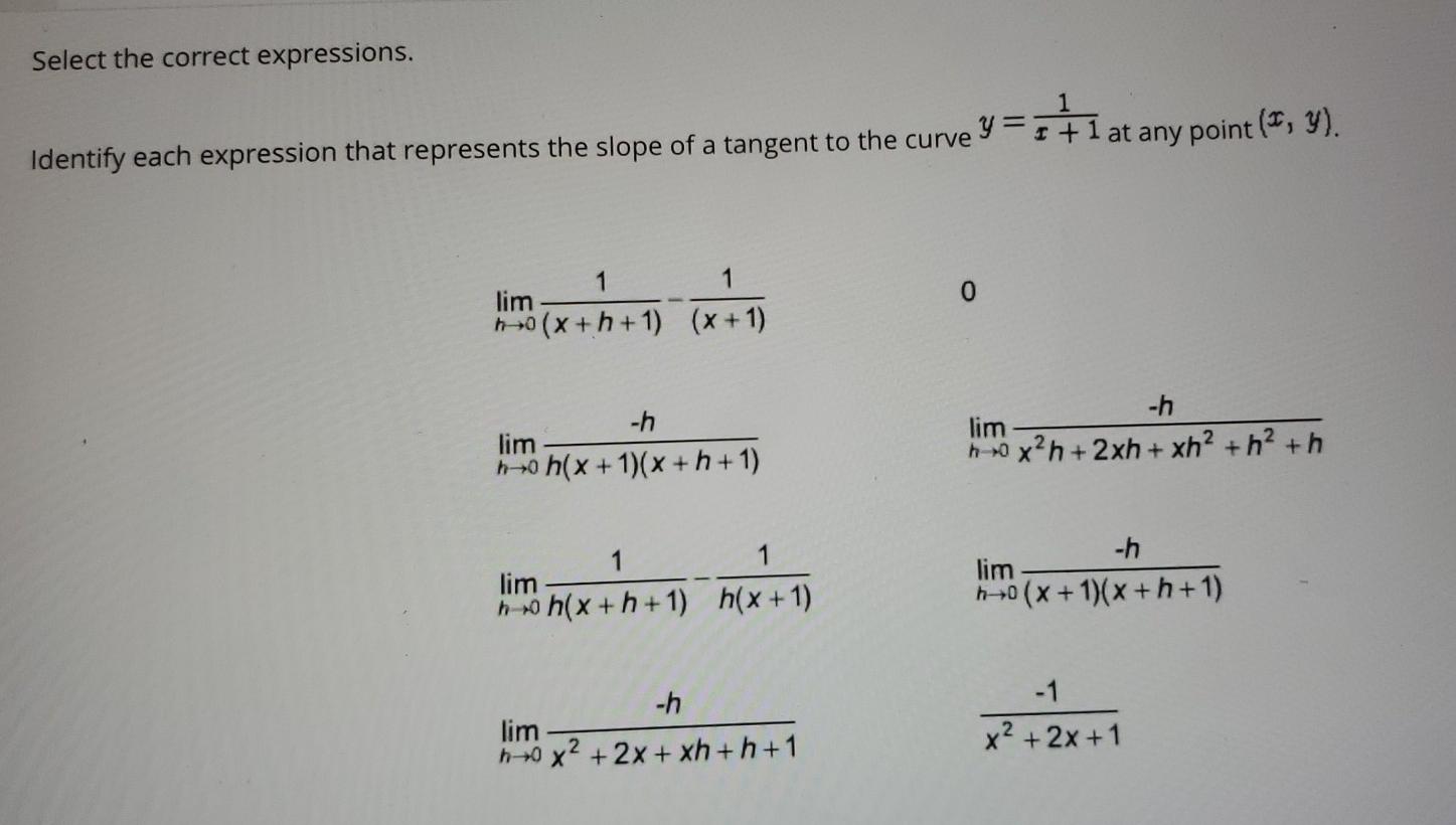Solved Select the correct expressions. 1 Identify each | Chegg.com