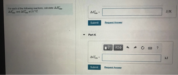 Use AG values from Appendix IIB to calculate the | Chegg.com