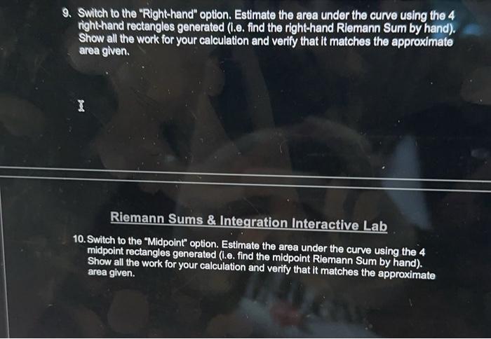 Solved Start with these settings: [f(x)=2x+5,a=0 and b=4, | Chegg.com
