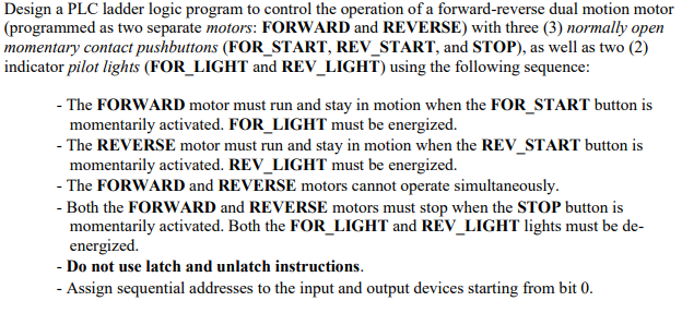 Solved These are to be programmed directly using RSLogix. | Chegg.com