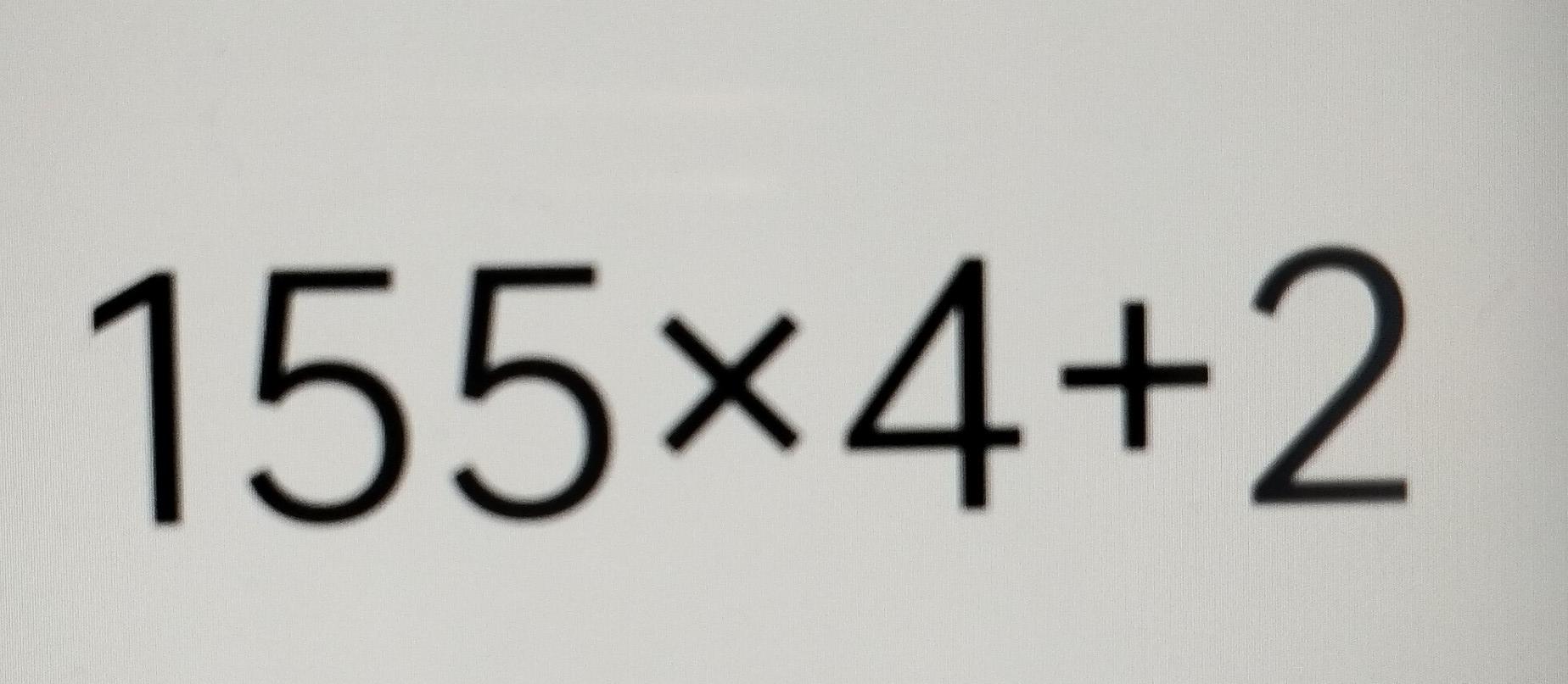Solved 155×4+2 | Chegg.com