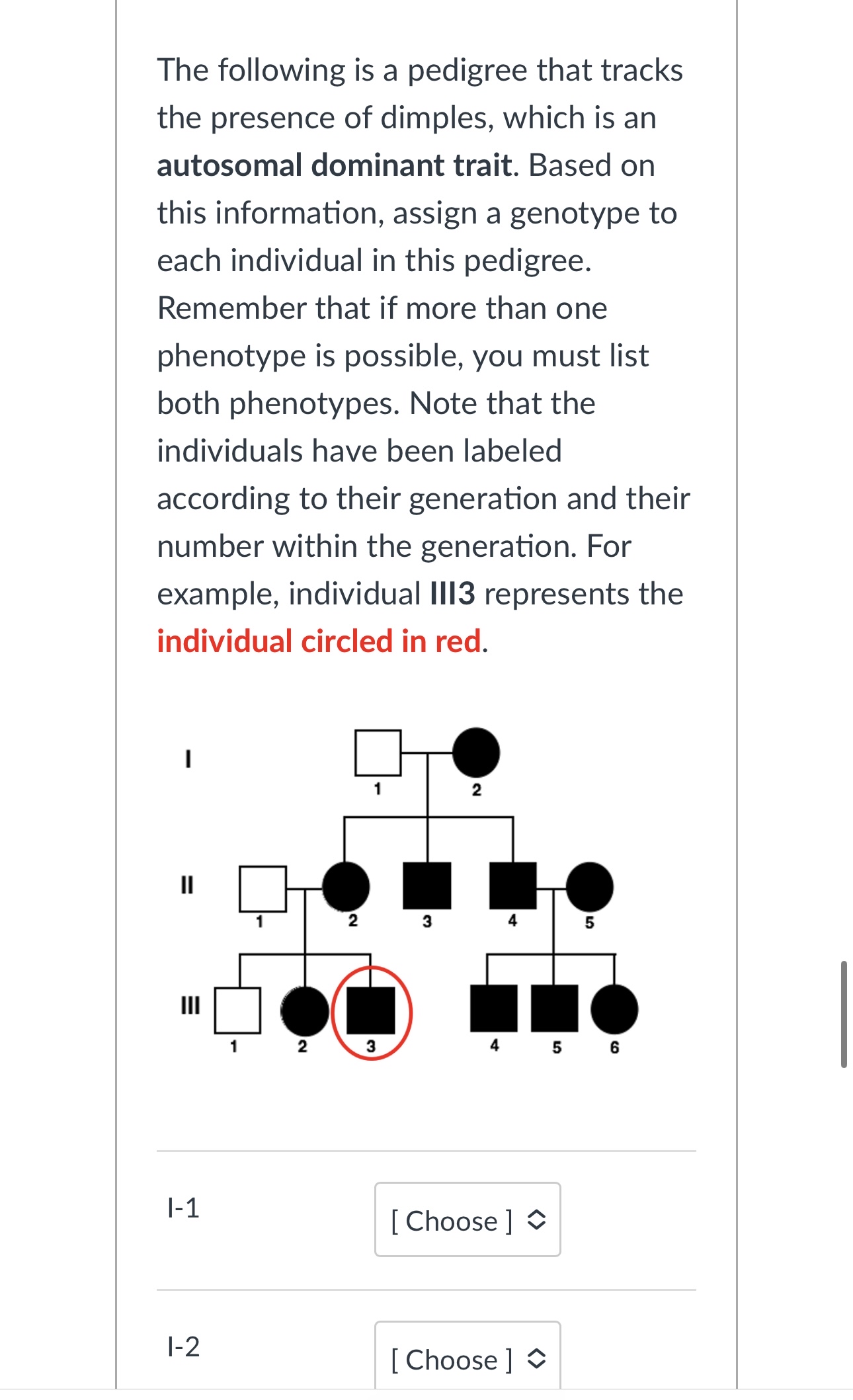 Solved The following is a pedigree that tracks the presence | Chegg.com