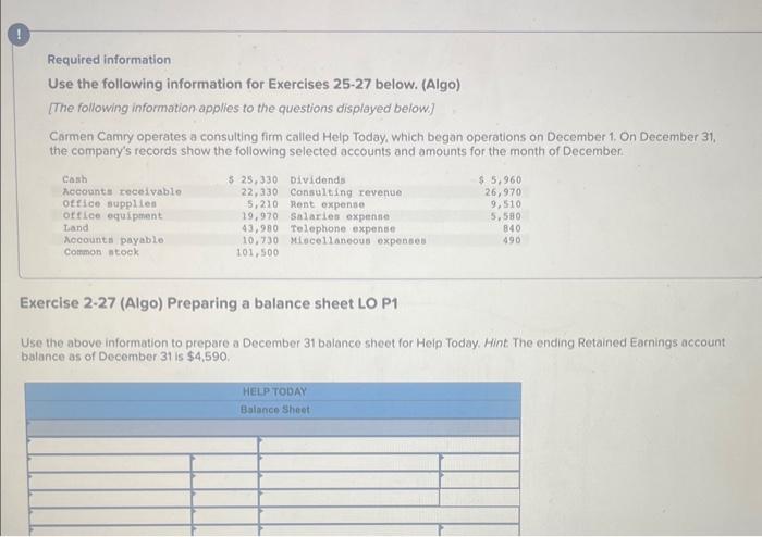 Solved Required information Use the following information | Chegg.com