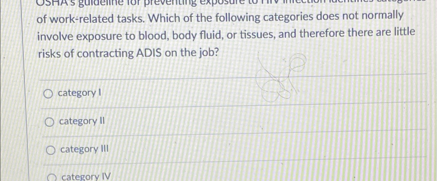 Solved of work-related tasks. Which of the following | Chegg.com