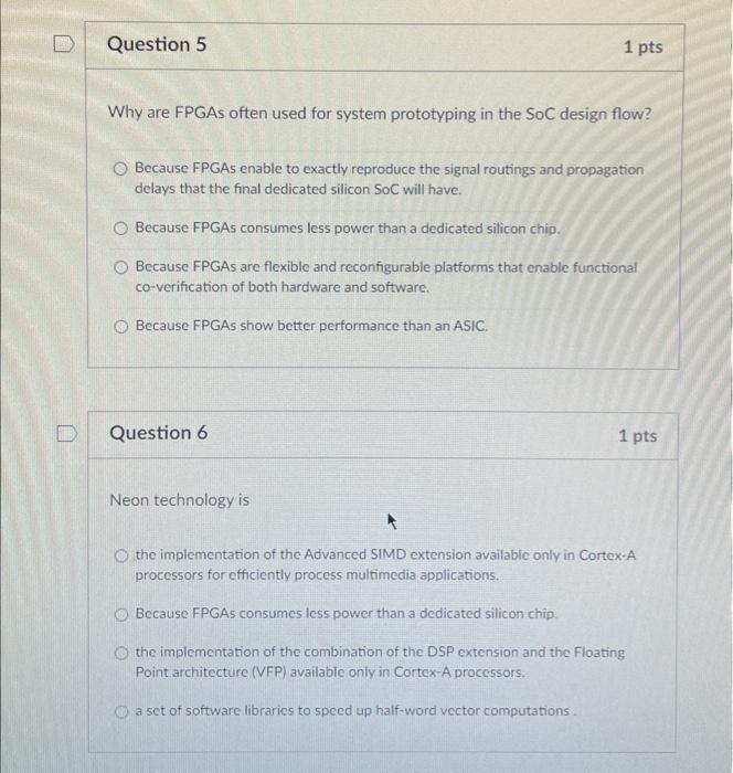 Solved Why are FPGAs often used for system prototyping in | Chegg.com
