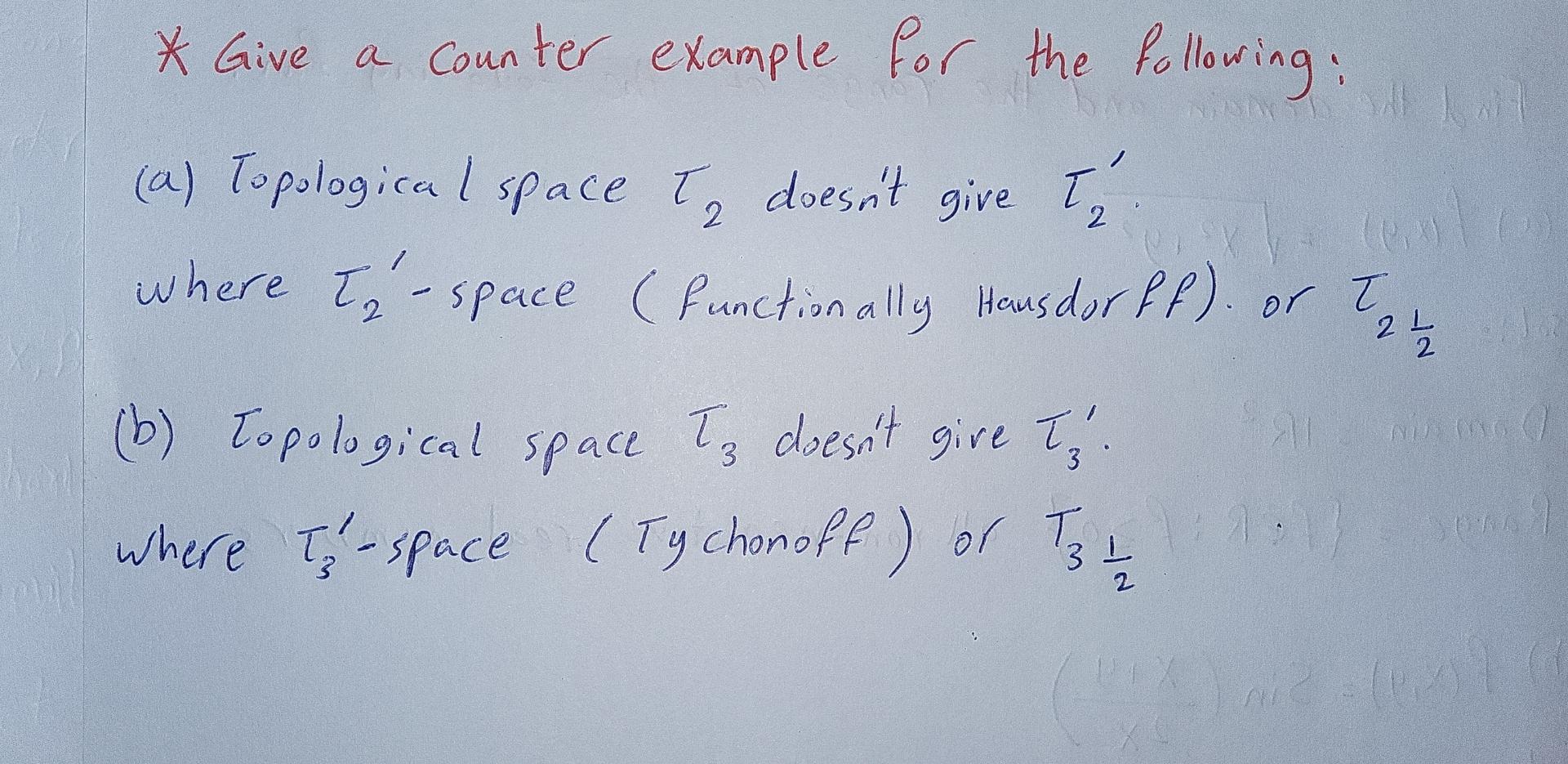 Solved Give a counter example for the following:(a) | Chegg.com