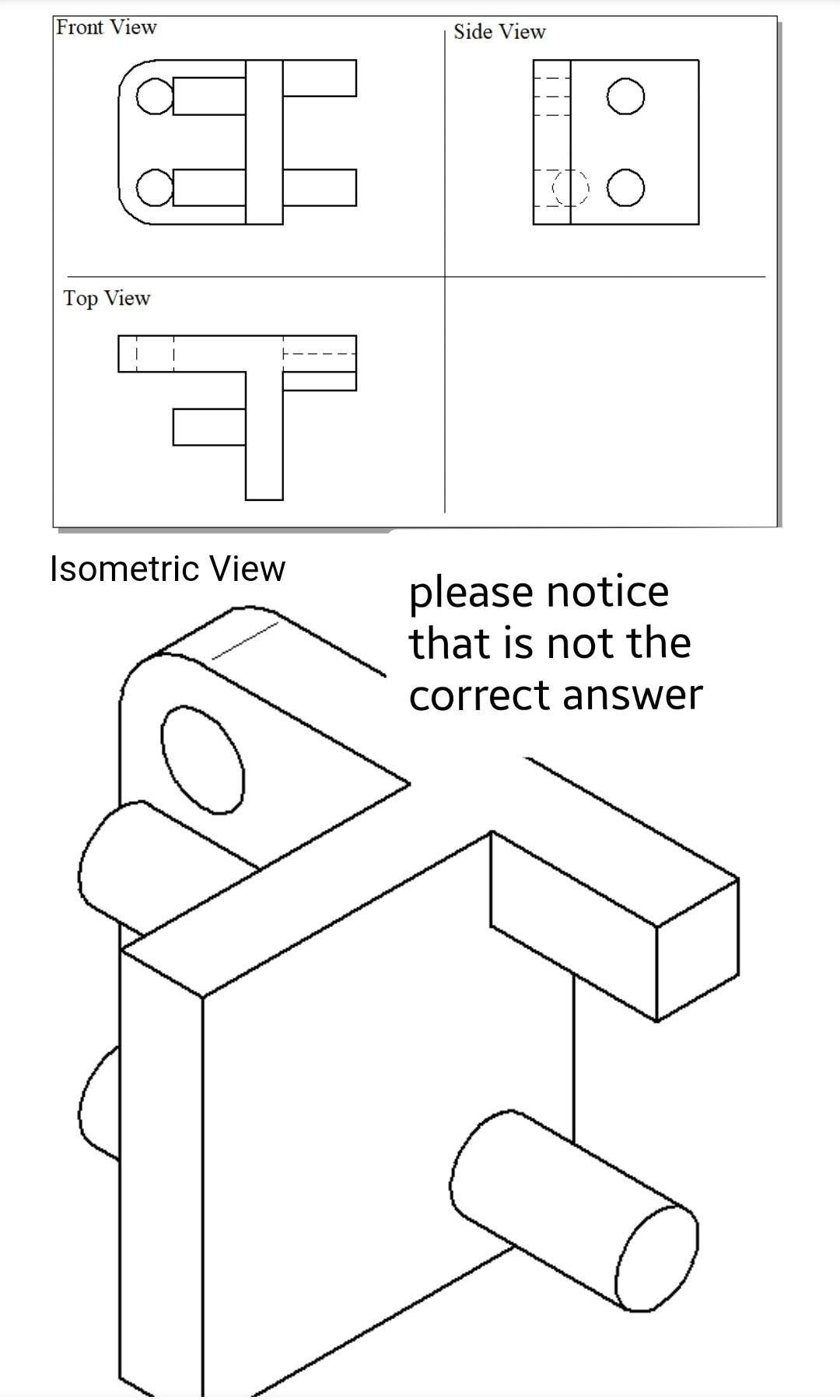 Solved Engineering Practise workbook drawing Exercise 3 | Chegg.com