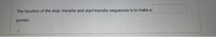 Solved The function of the stop-transfer and start transfer | Chegg.com