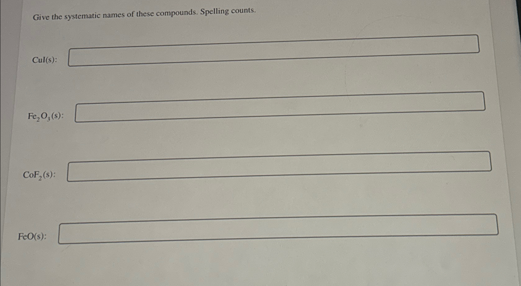 Solved Give the systematic names of these compounds. | Chegg.com