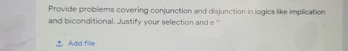 Solved Provide problems covering conjunction and disjunction | Chegg.com
