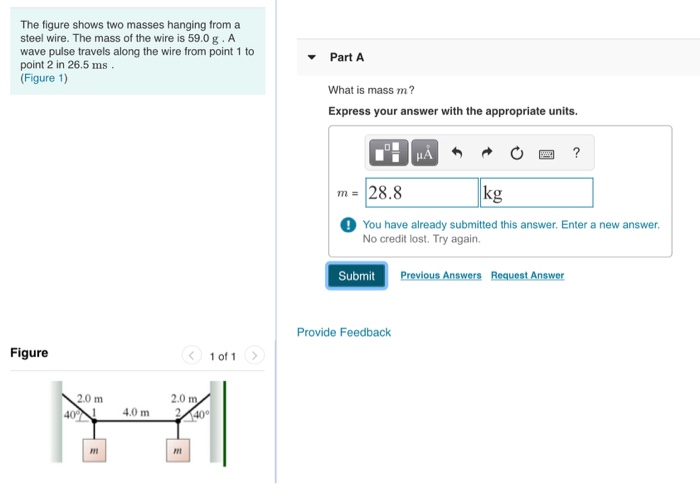 Solved The figure shows two masses hanging from a steel | Chegg.com