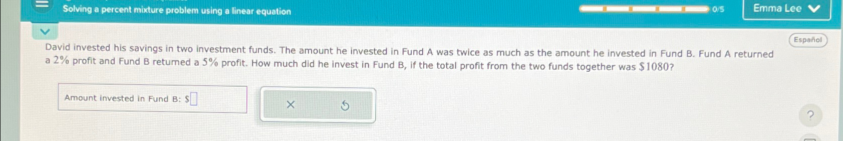 Solved Solving a percent mixture problem using a linear | Chegg.com
