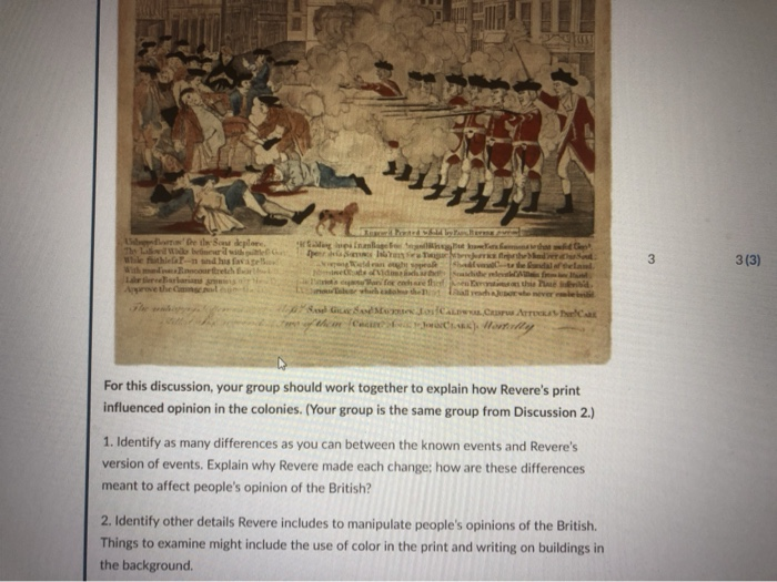 In March 1770, five colonists were killed and several | Chegg.com