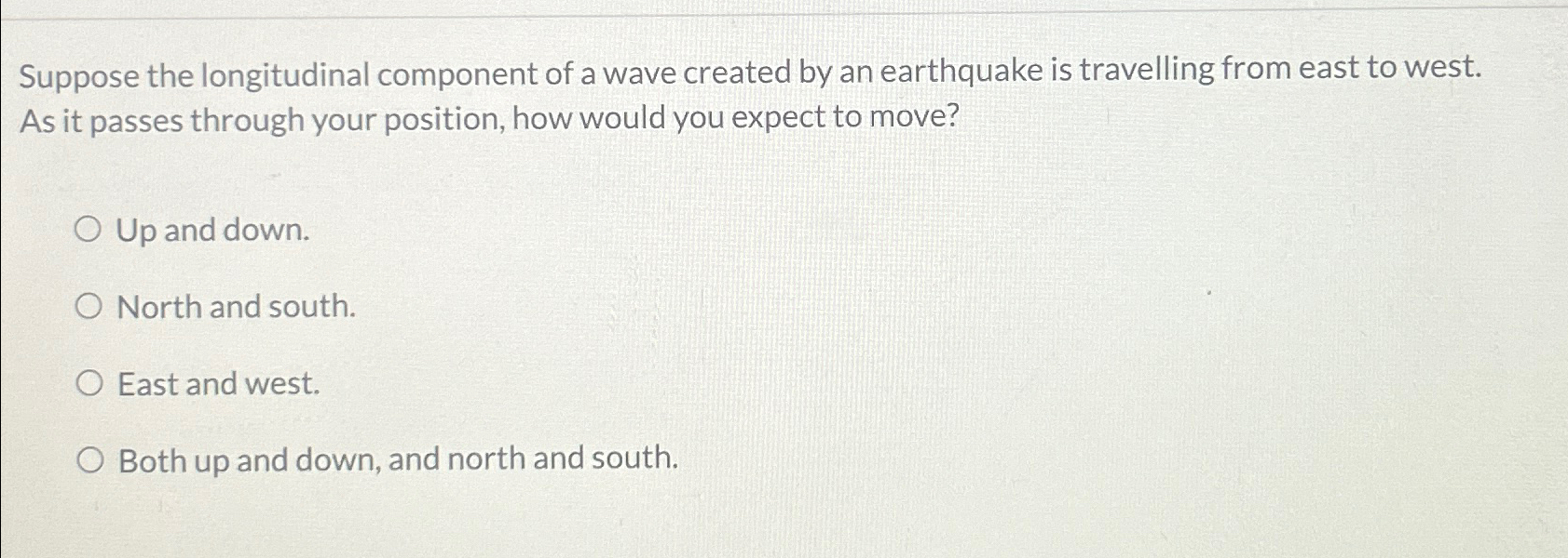 Solved Suppose the longitudinal component of a wave created | Chegg.com