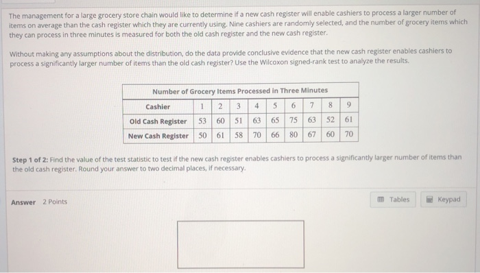Solved The management for a large grocery store chain would | Chegg.com