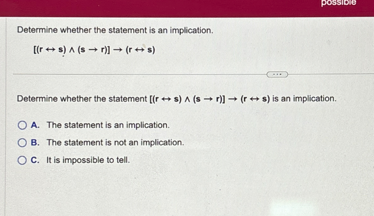 Solved Determine whether the statement is an | Chegg.com
