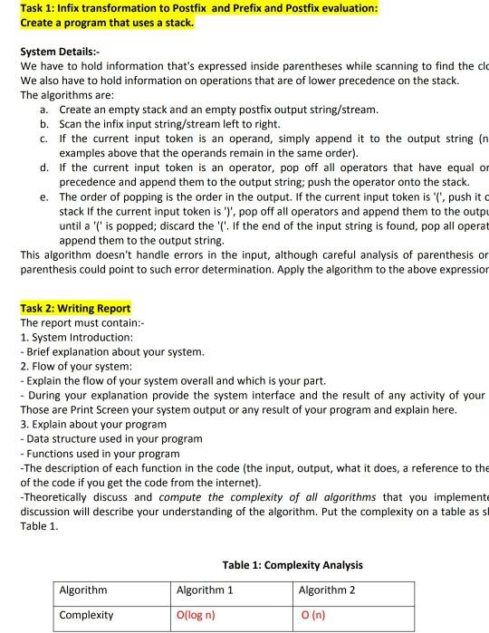 Solved A stack program using Please solve by expert and | Chegg.com