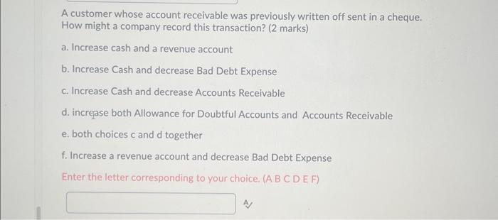 Solved Why is the aging method, used to calculate the | Chegg.com