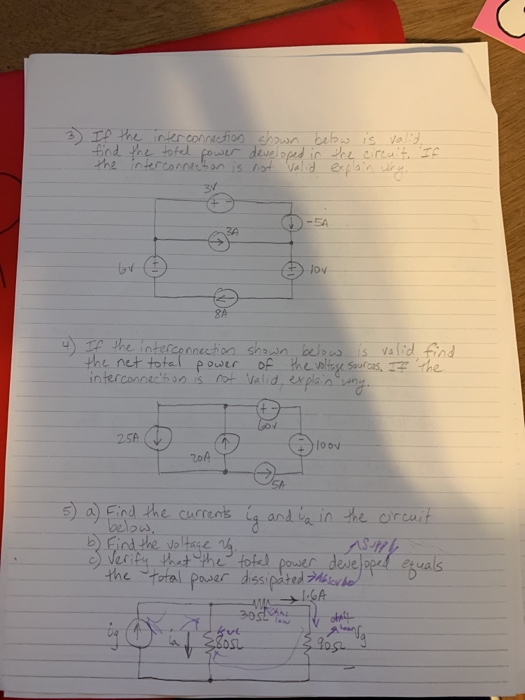 Solved 3) is valid If the interconnection find the total | Chegg.com