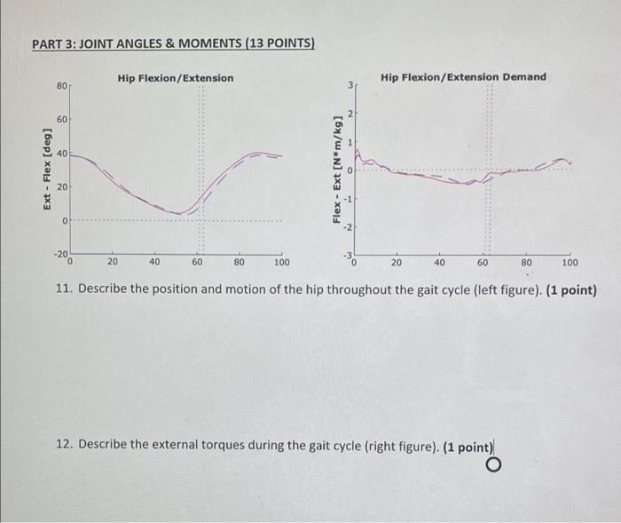 Solved PART 3: JOINT ANGLES & MOMENTS (13 POINTS) Hip | Chegg.com