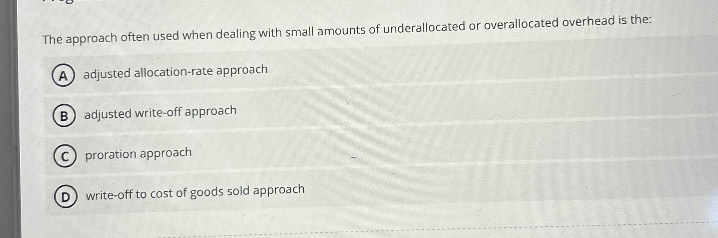 Solved The approach often used when dealing with small | Chegg.com