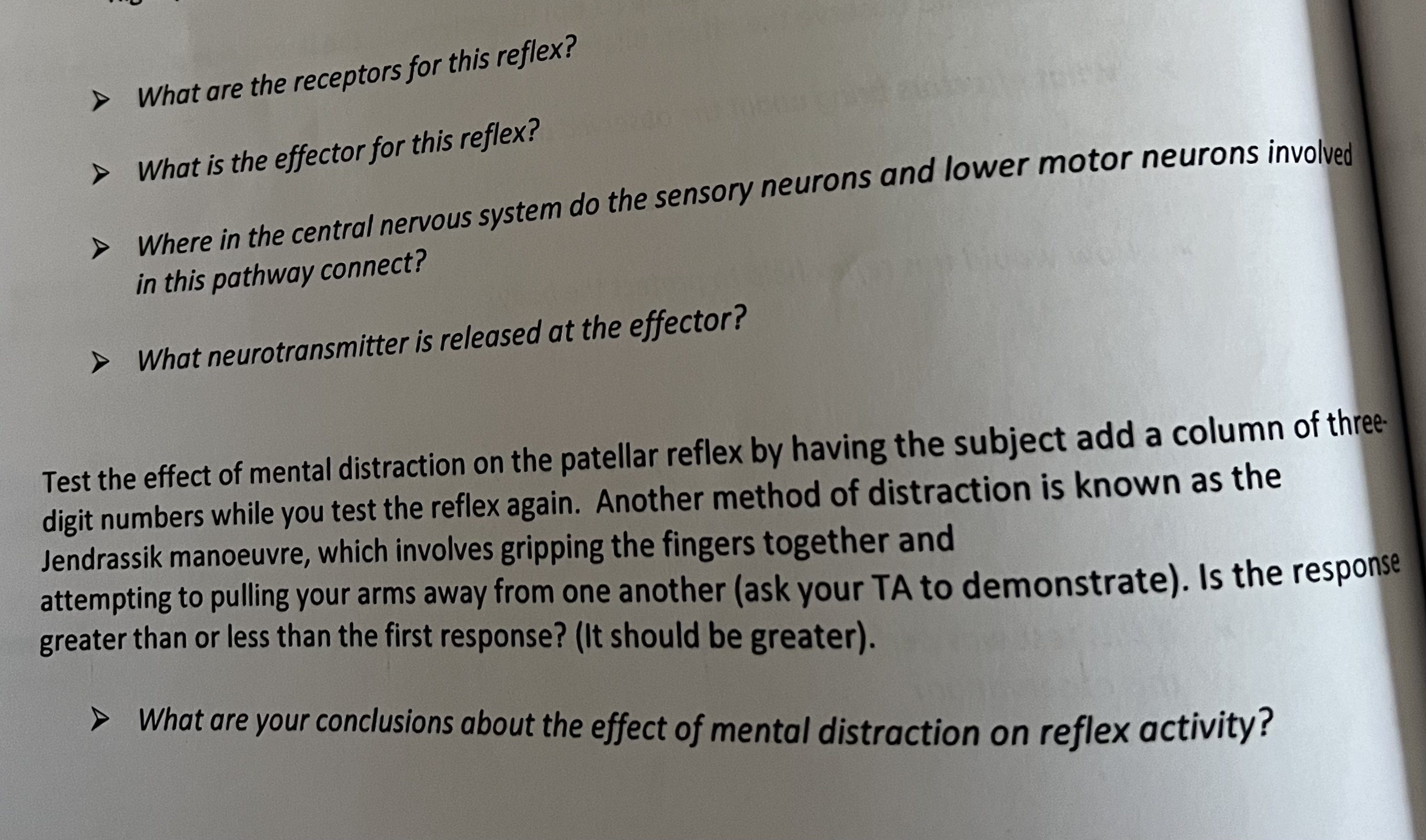 Solved What are the receptors for this reflex?> ﻿What is the | Chegg.com
