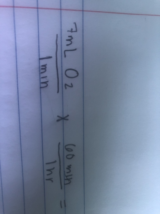 Solved Calculate the O2 consumption per hr using this | Chegg.com