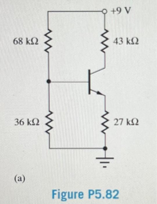 Solved (a) Find the Q-point for the circuit in Fig. 5.82(a) | Chegg.com