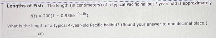 Solved Lengths of Fish The length (in centimeters) of a | Chegg.com