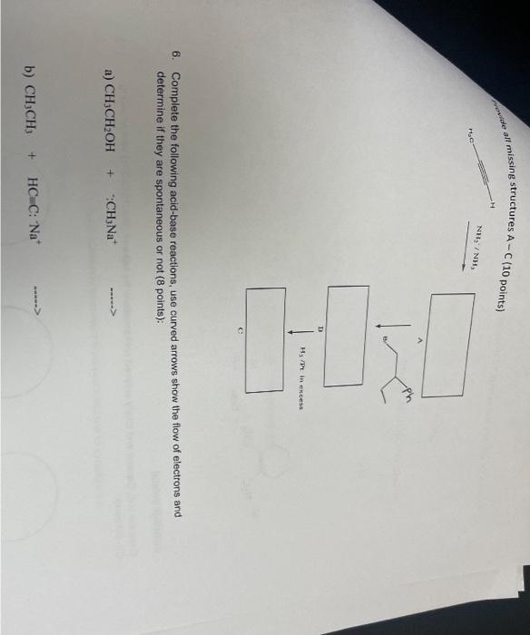 Solved who all missing structures A−C (10 points) 6. | Chegg.com