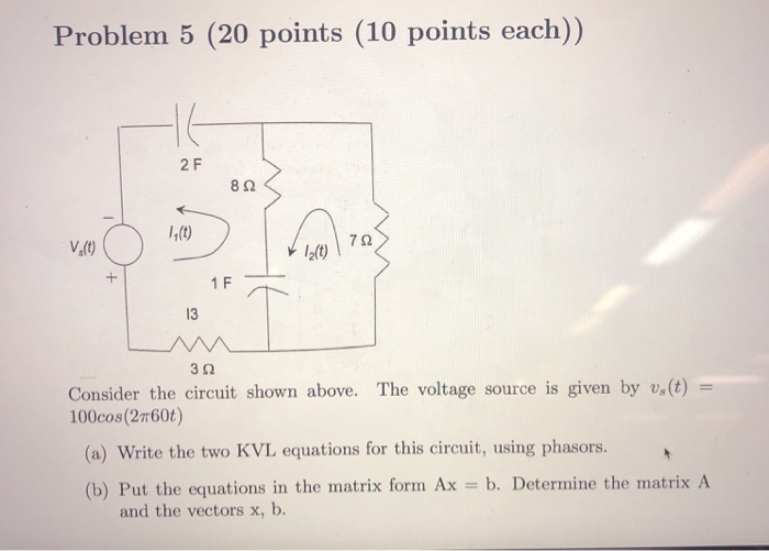 Solved Problem 5 (20 points (10 points each) 82 1,(t) 32 | Chegg.com