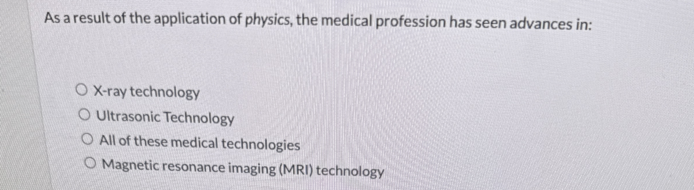 As a result of the application of physics, the | Chegg.com