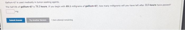 Solved The half-life of the radioactive isotope Iron-59 is | Chegg.com