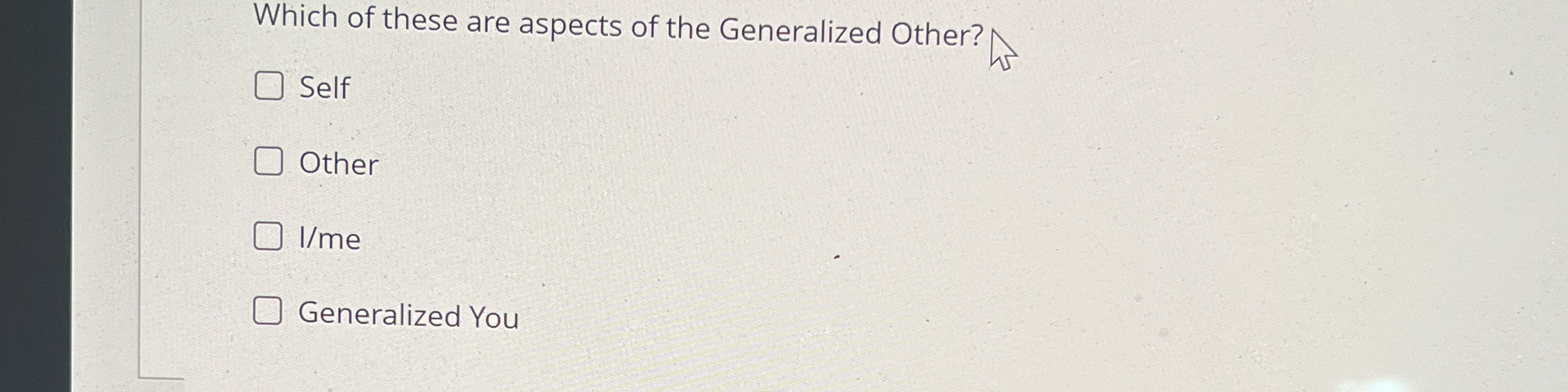 Solved Which of these are aspects of the Generalized | Chegg.com