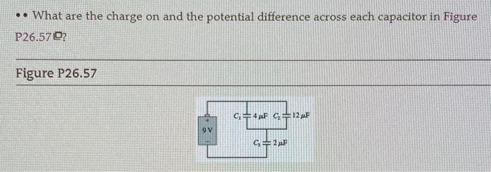 What Are The Charge On And The Potential Difference 4801