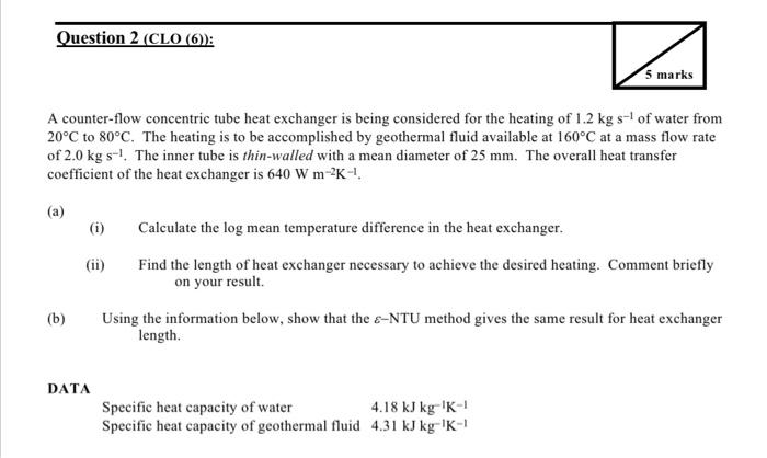 Solved Appendix of equations 1 1 NTU In 1 1 1 rc 1 re 1 Nu | Chegg.com