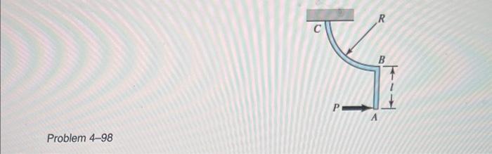 Solved Problem 4-984-97 The part shown is formed from a | Chegg.com