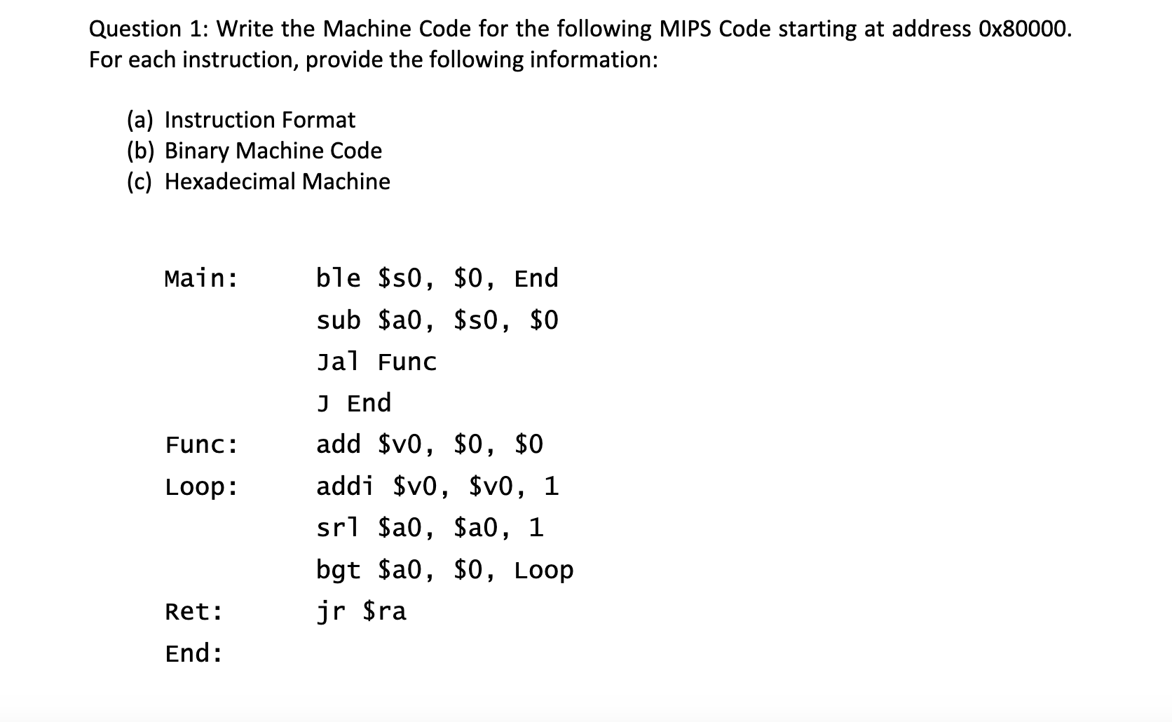 Solved Hi! ﻿I need some help converting these MIPS | Chegg.com