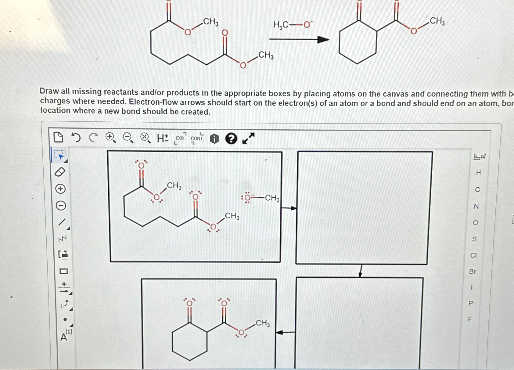 Draw all missing reactants and/or products in the | Chegg.com