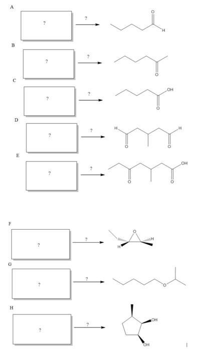 Solved Write reactants and conditions to produce each of the | Chegg.com