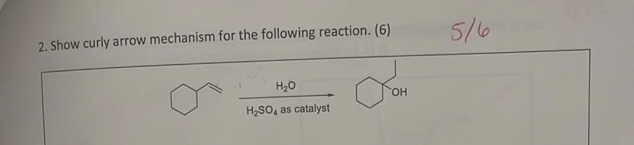 Solved Show curly arrow mechanism for the following | Chegg.com