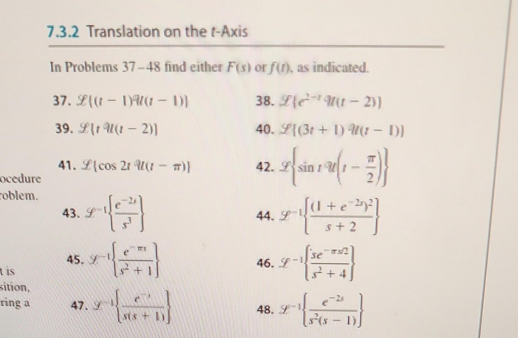 Solved In Problems 37−48 find either F(x) or f(r), as | Chegg.com